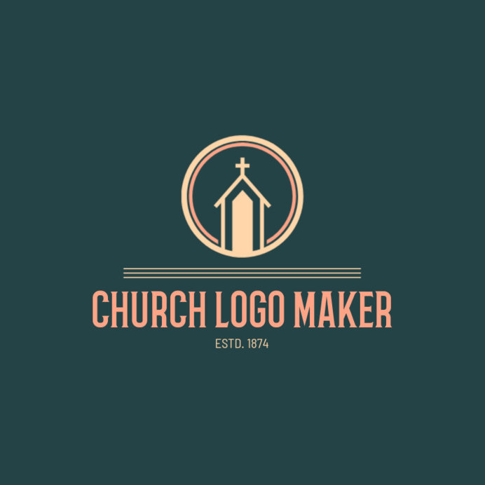 Placeit - Church Logo Maker with Minimalistic Art