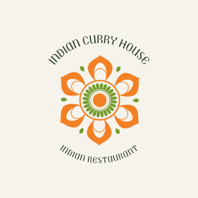 Placeit - Indian Restaurant Logo Template for an Indian Curry House