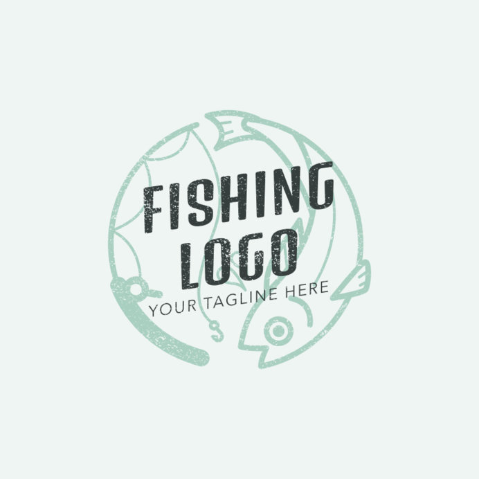 Placeit - Minimalistic Fishing Logo Maker