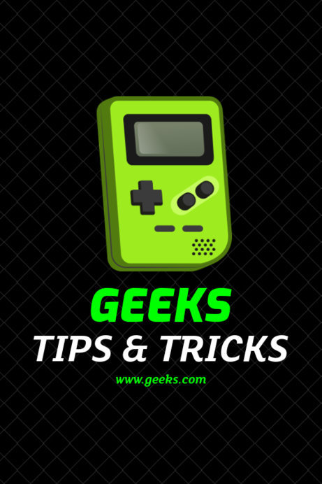 Placeit - Pinterest Pin Maker for a Geek Tips Post