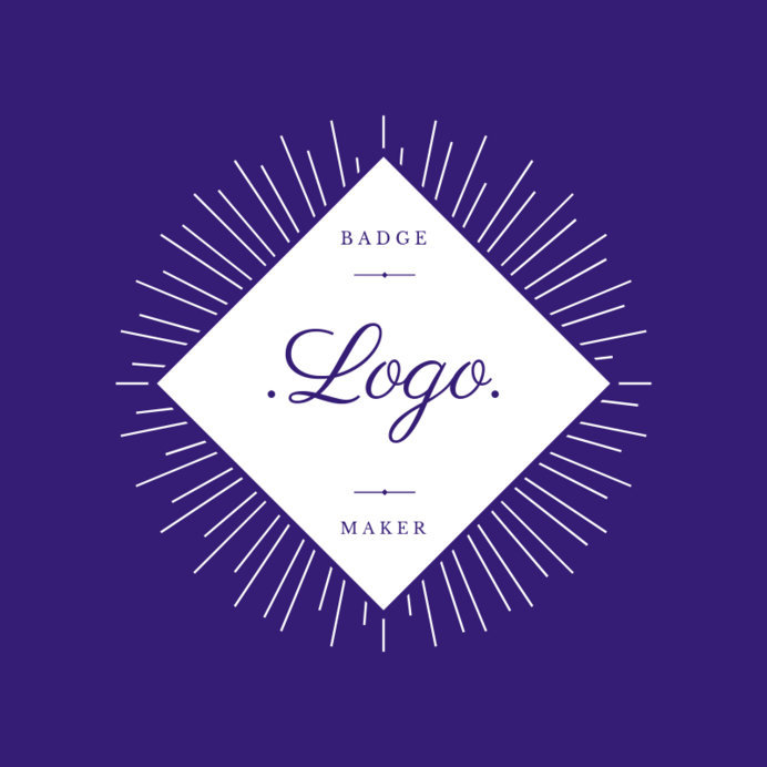 Placeit - Diamond Shape Logo Maker with Retro Design