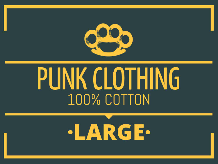 Placeit - Edgy Clothing Brand Label Design Template