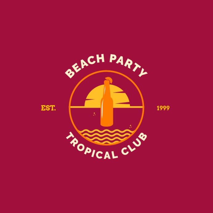Placeit - Tropical Club Logo Maker for a Beach Club