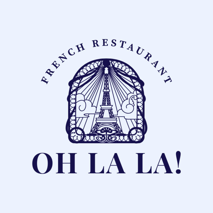 Placeit - Classic French Restaurant Logo Generator