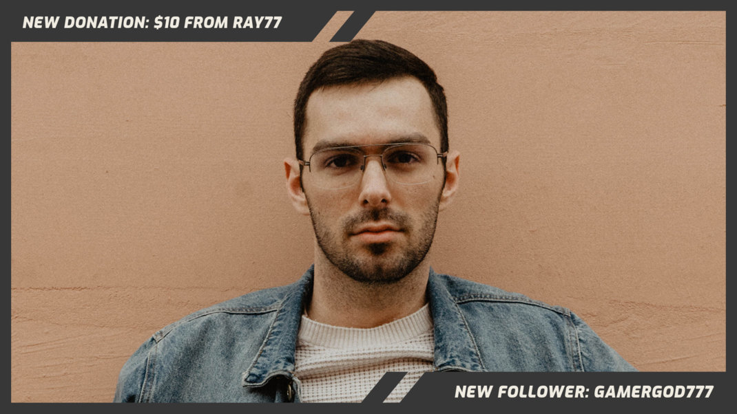 Placeit - OBS Webcam Frame Template with Simple Frame for Twitch Gamers