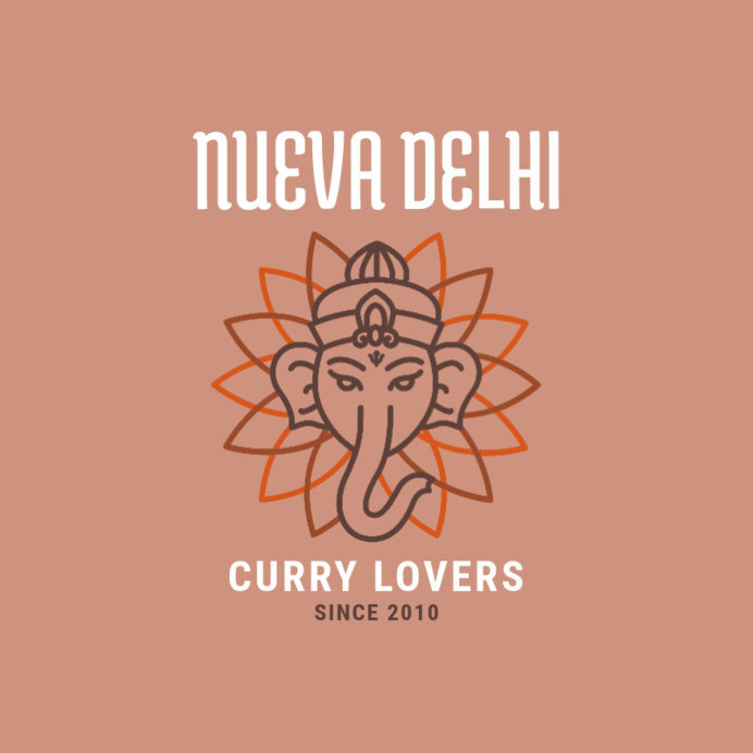 Placeit - Logo Generator for an Indian Curry Restaurant