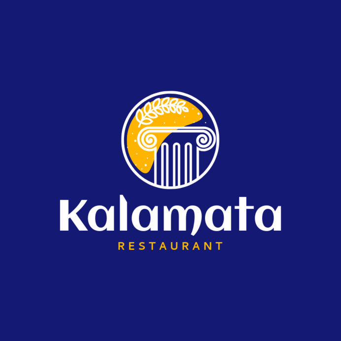 Placeit - Greek Food Logo Maker for Traditional Mediterranean Cuisine