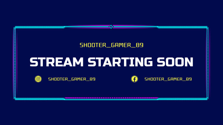 Placeit - Twitch Stream Starting Soon Overlay Maker