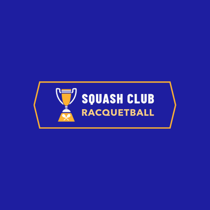 Placeit - Racquetball Logo Maker for a Squash Club