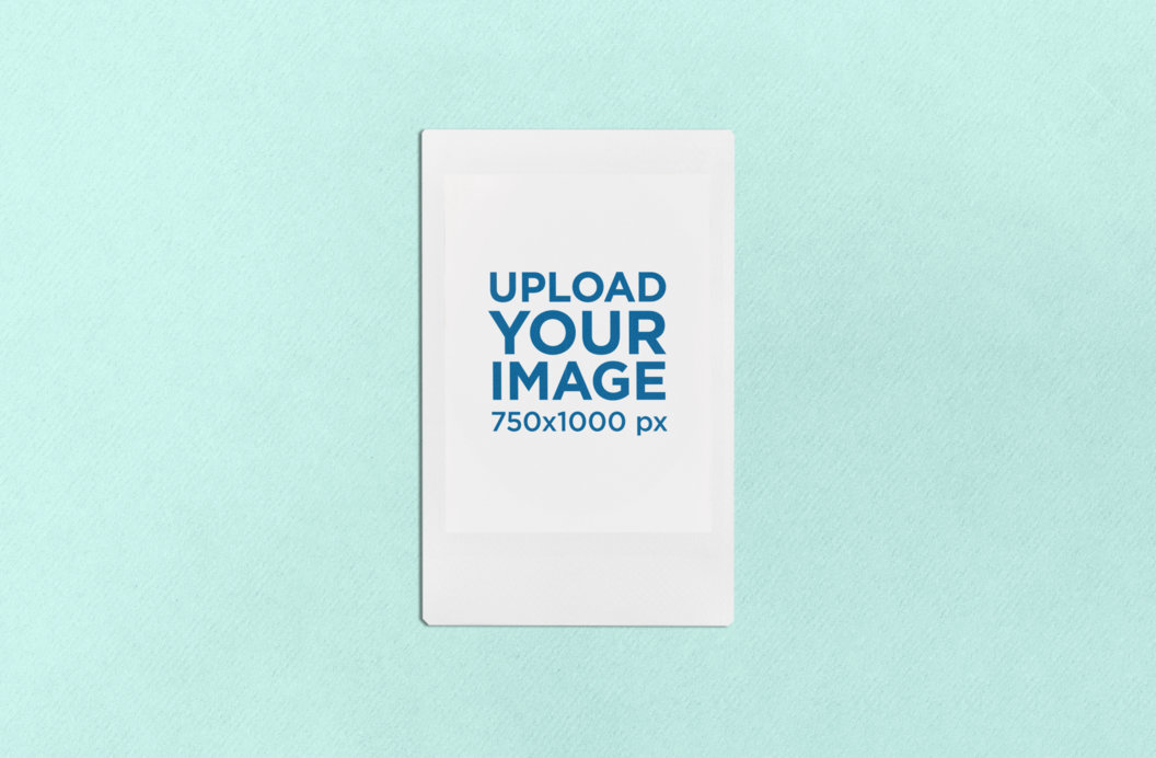 Placeit - Mockup of an Instax Picture Frame with a Textured Color ...