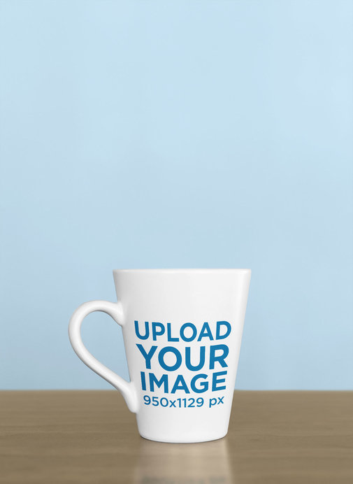 Placeit - Coffee Mug Mockup Against a Solid-Color Background