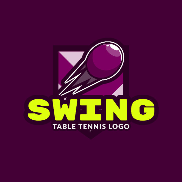 Placeit - Table Tennis Logo Maker with a Ball Illustration