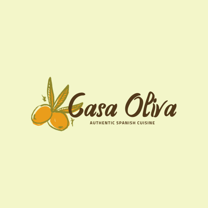 Placeit - Elegant Spanish Restaurant Logo Maker with Handwritten Typeface
