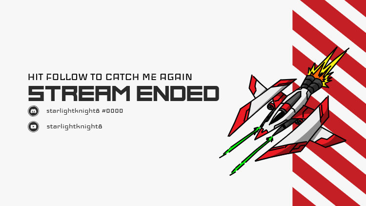 Placeit - Anime Style Twitch Overlay Template for a Stream Ended Screen