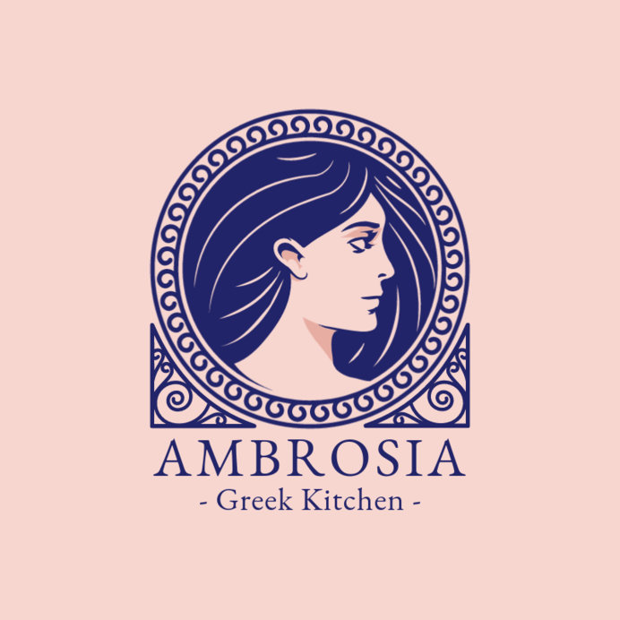 Placeit - Elegant Logo Template for a Greek Kitchen Restaurant