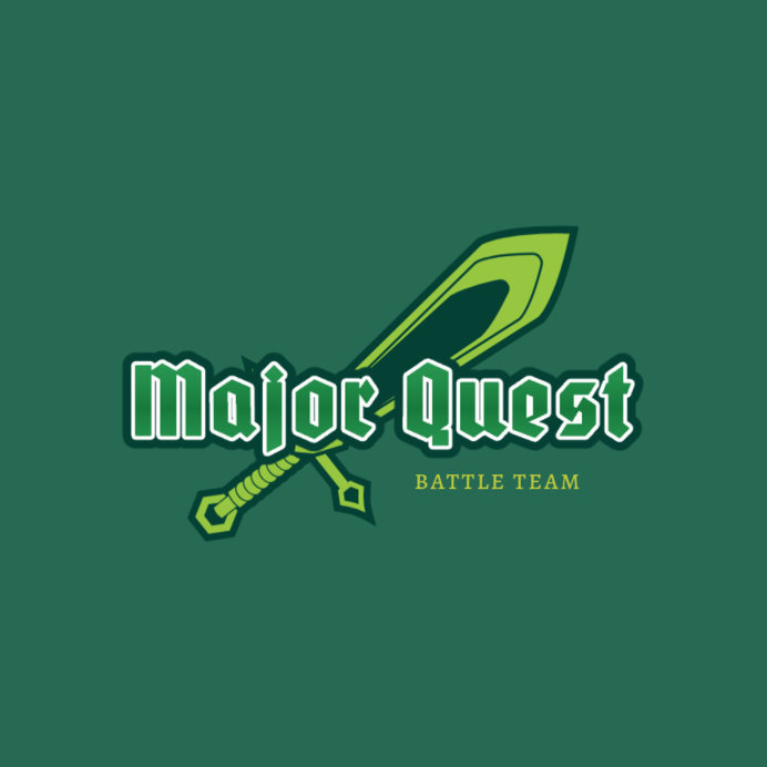 Placeit - RPG Team Logo Template with a Medieval Sword Clipart