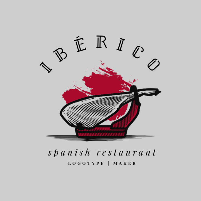Placeit - Modern Logo Maker for a Spanish Restaurant Featuring Meat ...