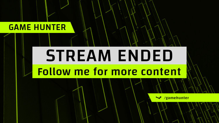 Placeit - Stream Ended Twitch Overlay Maker with Bold Typeface