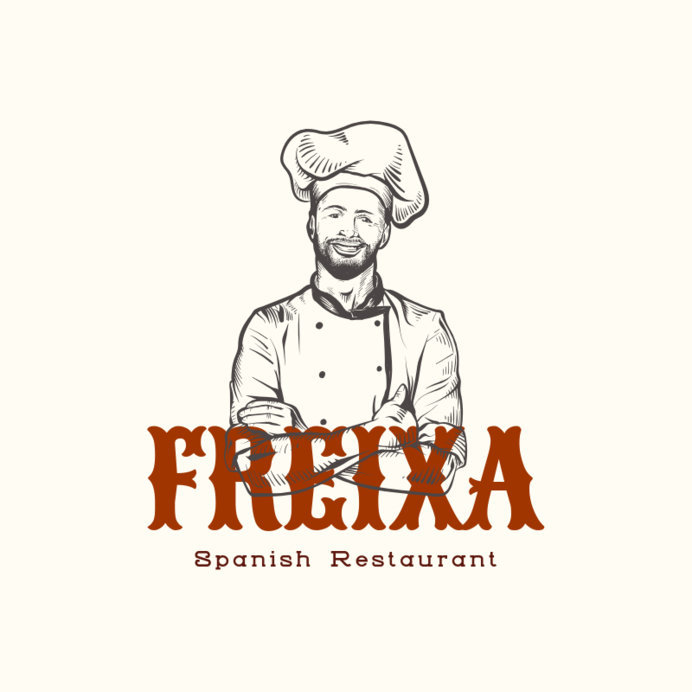 Placeit - Modern Spanish Restaurant Logo Maker with Handwritten Typeface