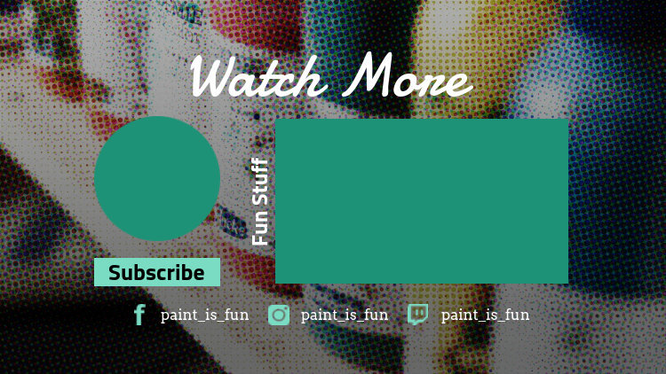 Placeit - YouTube End Card Template with a Delicate Style