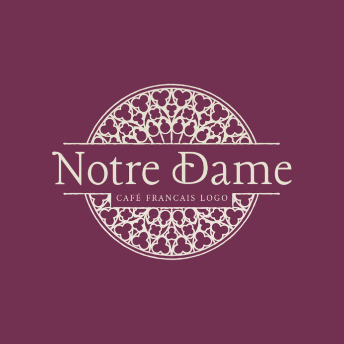Placeit - French Restaurant Logo Template with a Stylish Badge