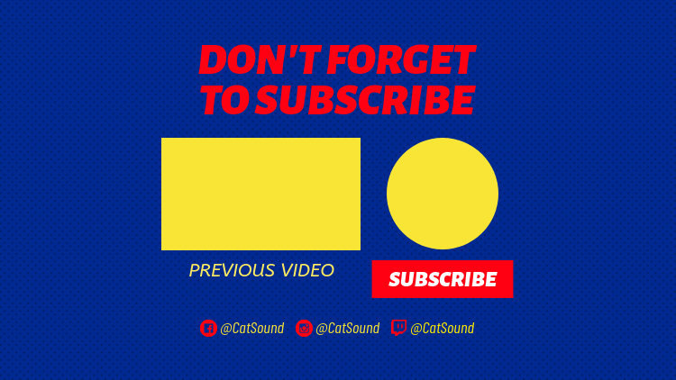 Placeit - YouTube End Screen Template with a Subscription Reminder