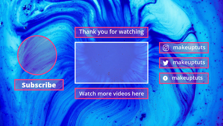 Placeit - YouTube End Screen Maker Featuring a Wavy-Design Environment
