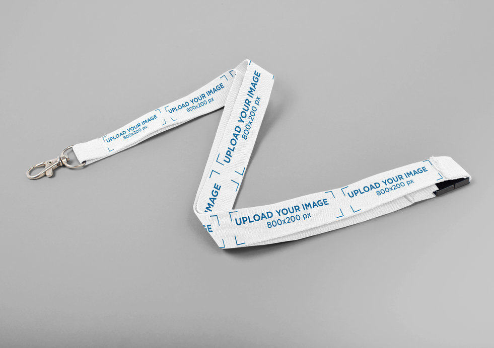 string lanyard mockup