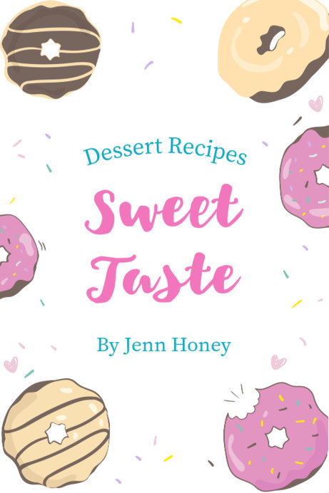 Placeit - Cookbook Cover Maker with Pastry Illustrations