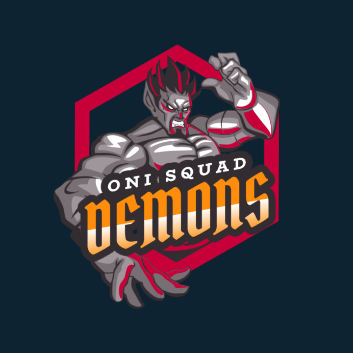 Placeit - Gaming Logo Template Featuring a Demon Character