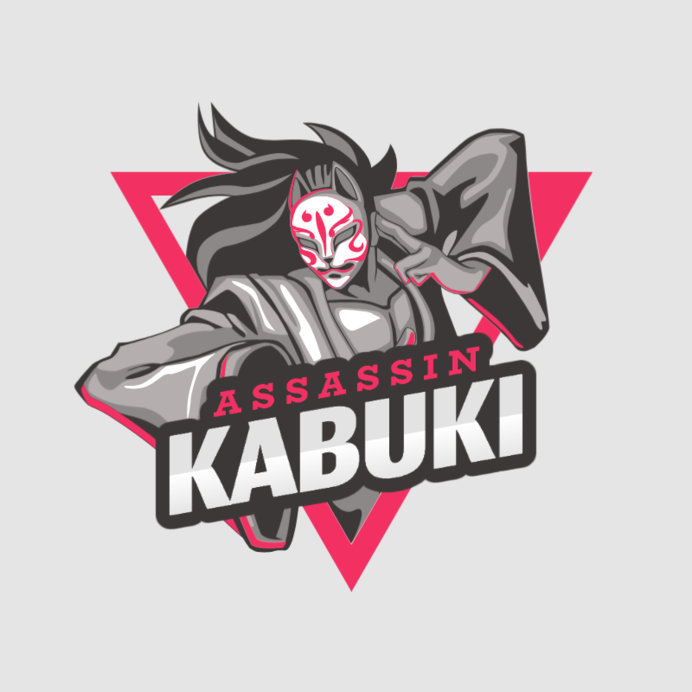 Placeit - Japanese Fighting Game Logo Maker