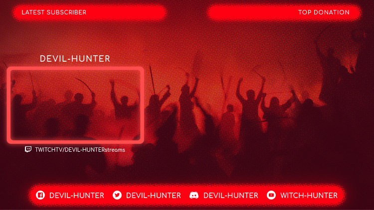 Placeit - Cool Twitch Overlay Template for Gaming Live Streams