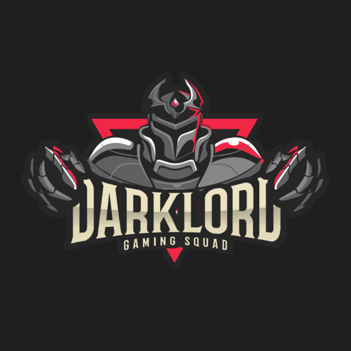Placeit - Gaming Squad Logo Template with a Dark Character Illustration