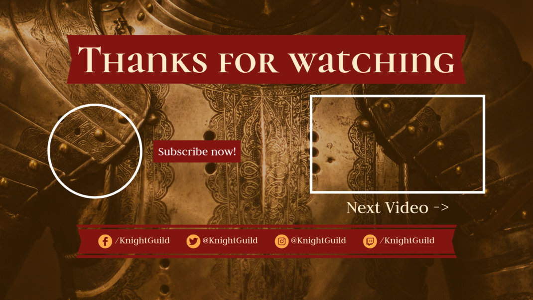 Placeit - Fantastic YouTube End Screen Design Template