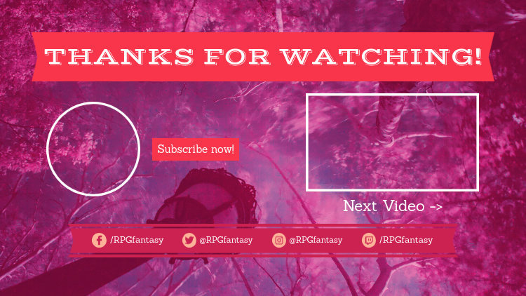 Placeit - YouTube End Screen Maker with a Pink Fantasy Style