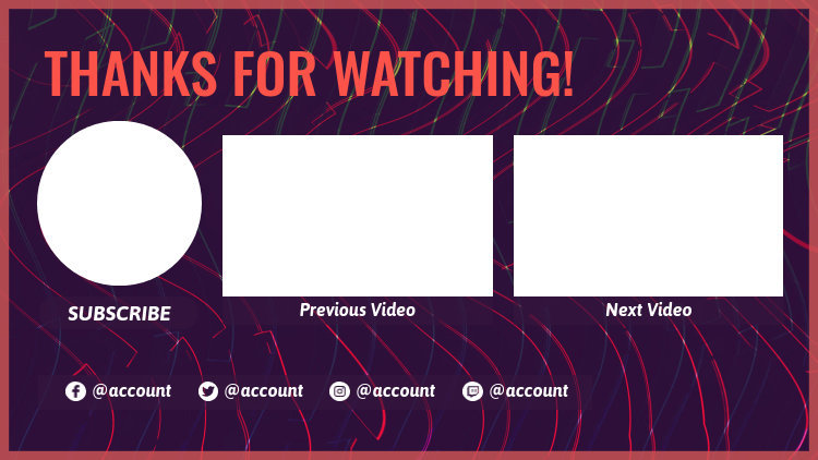 Placeit - YouTube End Screen Template with a More Videos Panel
