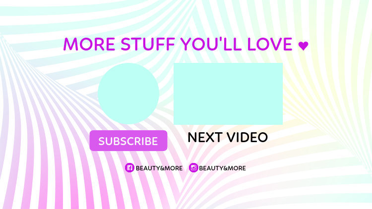 Placeit - Youtube End Card Template with Social Media Icons