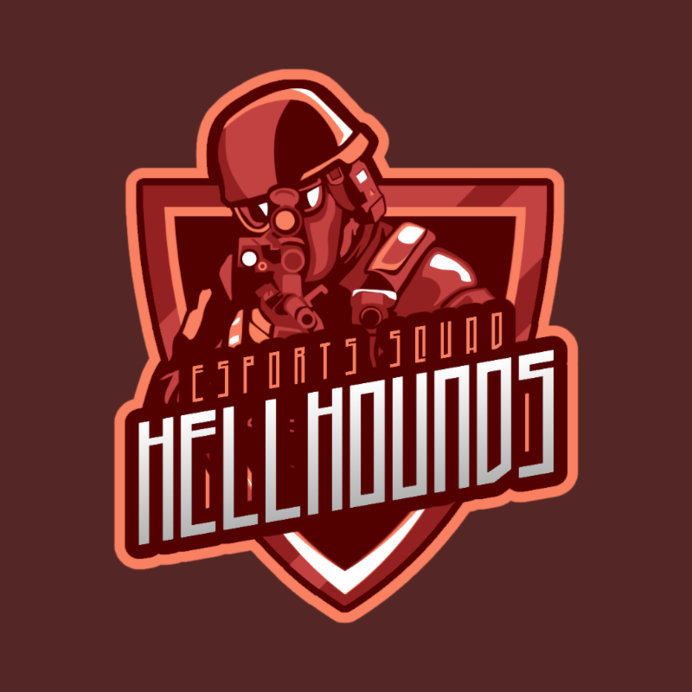 Placeit - FPS Game Team Logo Generator with a Sniper Clipart