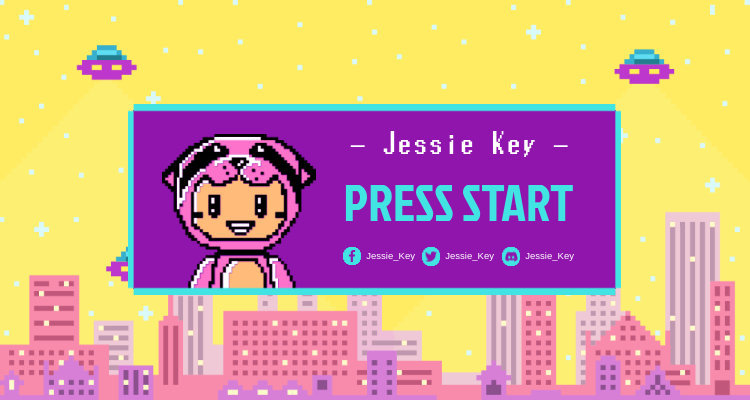 Placeit - Twitch Banner Maker with Kawaii 8-Bit Characters