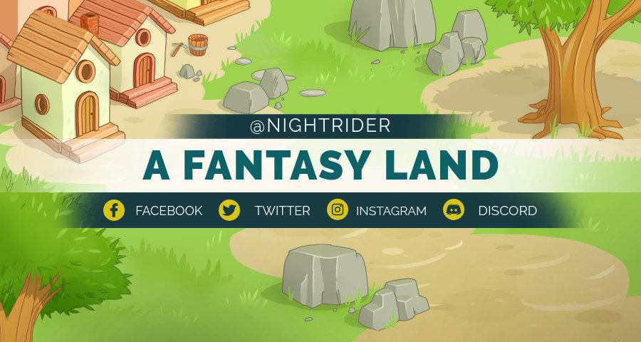 Placeit - Twitch Banner Maker with an RPG-Themed Fantasy Design