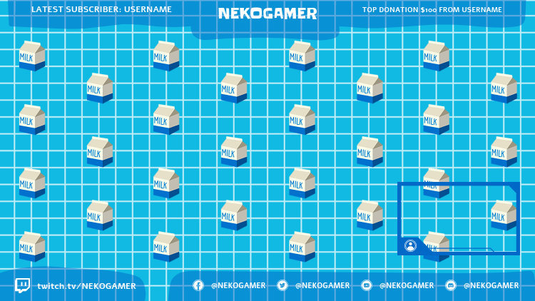 Placeit - Twitch Overlay Maker with a Fun Pixel Art Background