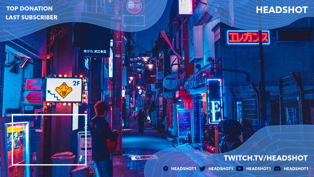 Placeit - Twitch Overlay Maker Featuring a Live Cam Window Section