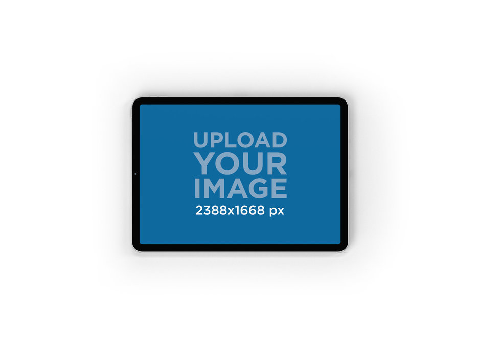 Placeit - iPad Pro Mockup in a Landscape Position Against a Solid ...