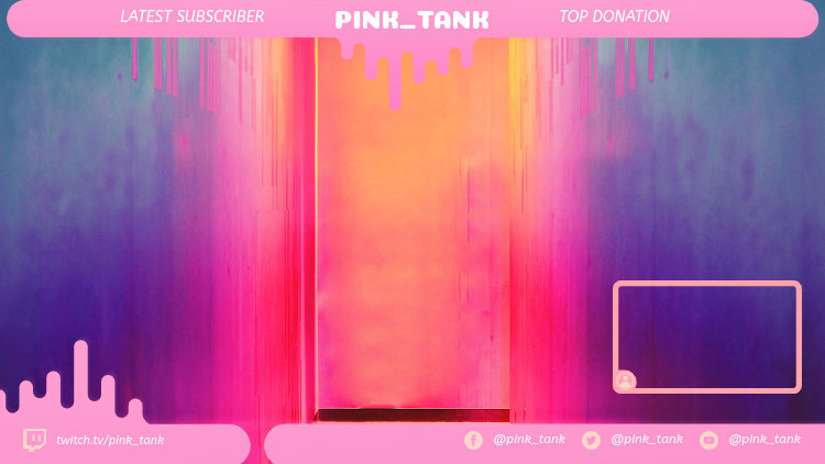 Placeit - Twitch Overlay Maker with Dripping Paint Effect Panels