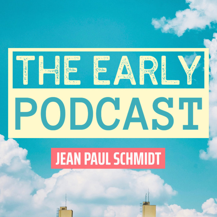 Placeit - Early Morning Podcast Cover Maker with a Sky Background