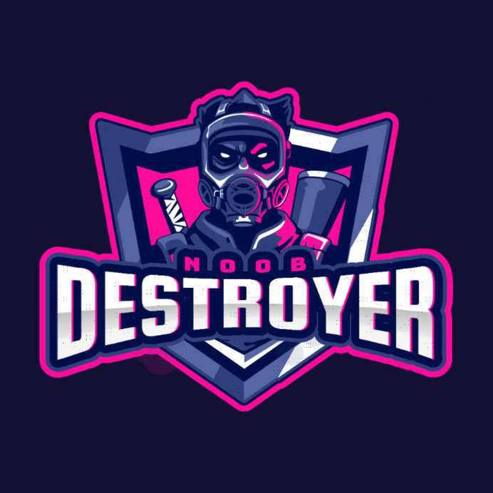 Placeit - Battle Royale Logo Generator Featuring a Male Gaming Character