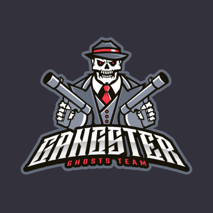 Placeit - Gaming Logo Maker with a Gangster Skull Character