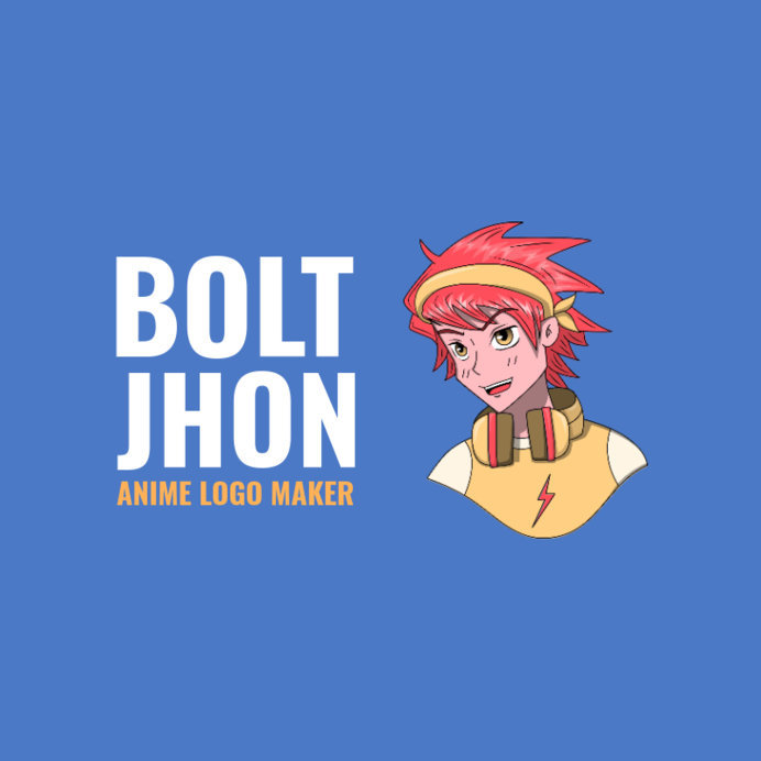 Placeit - Anime-Styled Logo Maker Featuring a Male Character