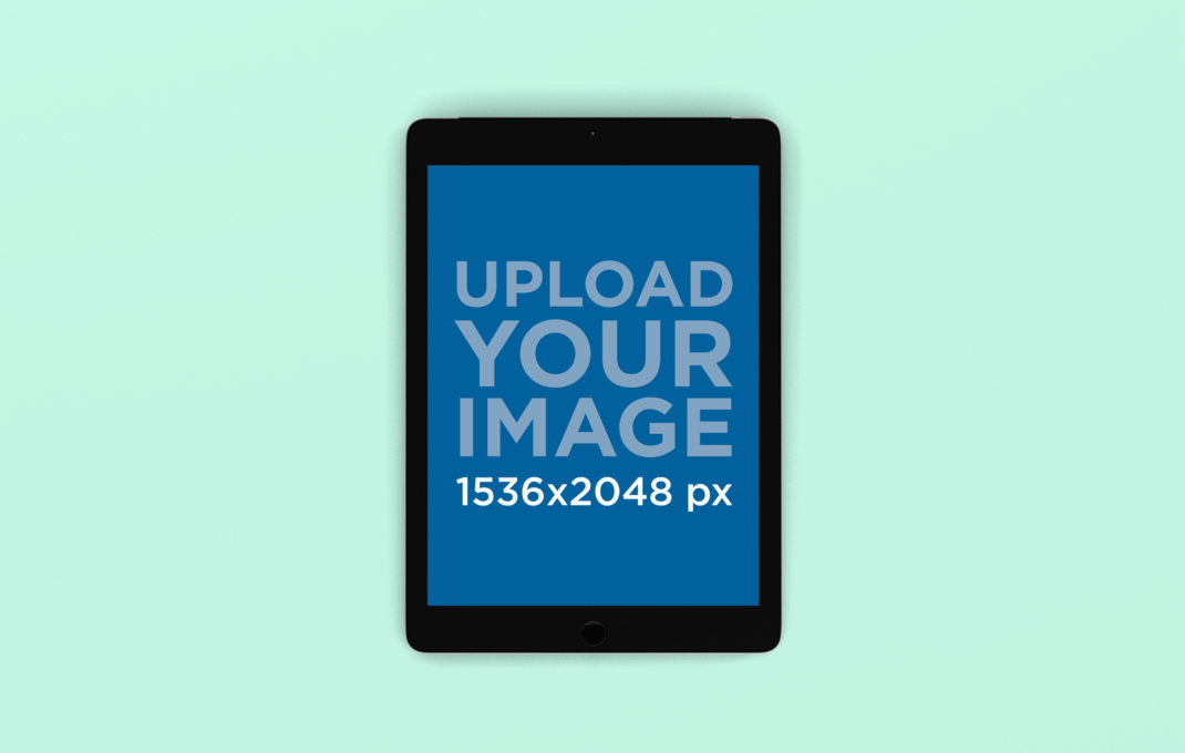 Placeit - Mockup of an iPad in Top-Down View