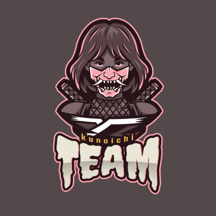 Placeit - Kunoichi Gaming Logo Maker for Female Gamers